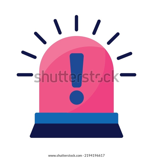 Emergency Light Alert Symbol Icon Stock Vector (Royalty Free ...