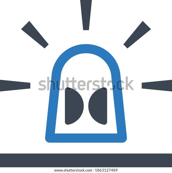 Emergency Light Icon Vector Illustration Stock Vector (Royalty Free ...