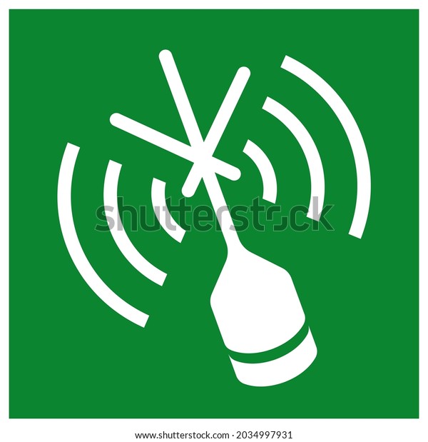 Emergency Position Indicating Radiobeacon Symbol Sign Stock Vector ...
