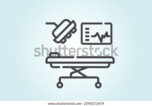 Emergency Rooms Casualty Icon Vector Design Stock Vector (Royalty Free ...