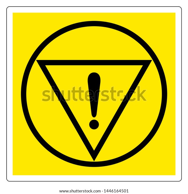 Emergency Stop Symbol Sign Vector Illustration Stock Vector (Royalty ...