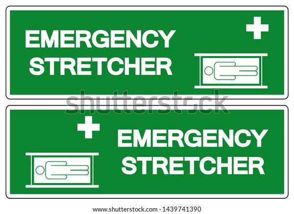 Emergency Stretcher Symbol Sign Vector Illustration Stock Vector ...