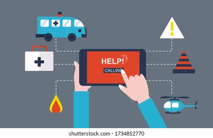 Emergency Alert Vector Design Background Stock Vector (Royalty Free ...
