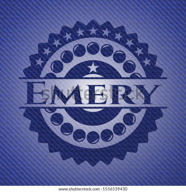 Emery Emblem Jean Texture Vector Illustration Stock Vector (Royalty ...