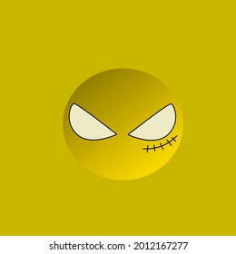 Emoji Bad Guys Yellow Background Stock Vector (Royalty Free) 2012167277 ...