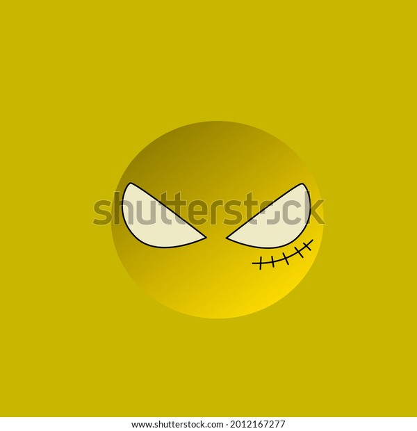 Emoji Bad Guys Yellow Background Stock Vector (Royalty Free) 2012167277 ...
