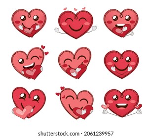 Emoji Care Emoticons Vector Set Emojis Stock Vector (Royalty Free ...