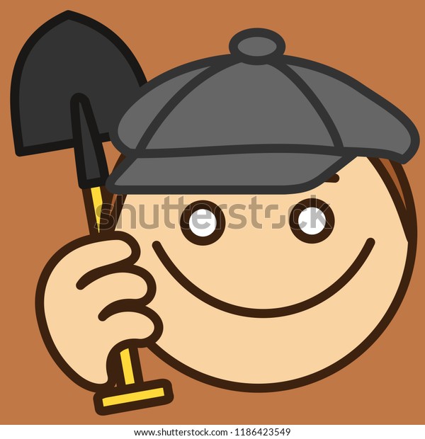 Emoji Generic Worker Laborer That Holding Stock Vector (Royalty Free ...