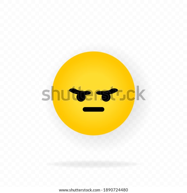 Emoji Icon Angry Face Emoticon Chat Stock Vector (Royalty Free ...