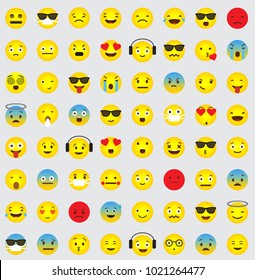 Emoji Icon Collection Stock Vector (Royalty Free) 1021264477 | Shutterstock