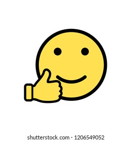Emoji Icon Template: vector de stock (libre de regalías) 1206550453 ...