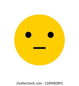 Emoji Neutral Expression Stock Vector (Royalty Free) 2189082891 ...