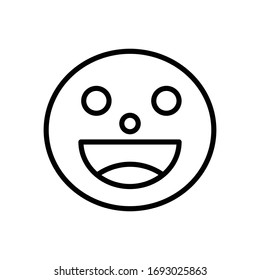 Emoji Outline Icon Vector Stock Vector (Royalty Free) 1693025863 ...