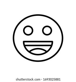 Emoji Outline Icon Vector Stock Vector (Royalty Free) 1693025881