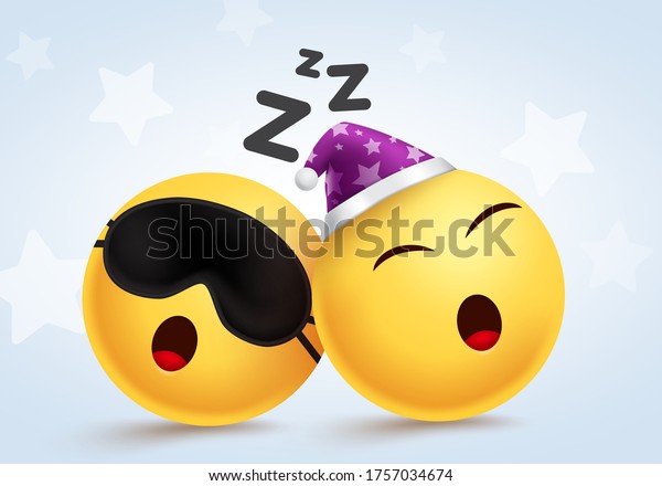 Emoji Sleep Vector Design Emojis Sleeping Stock Vector (Royalty Free ...