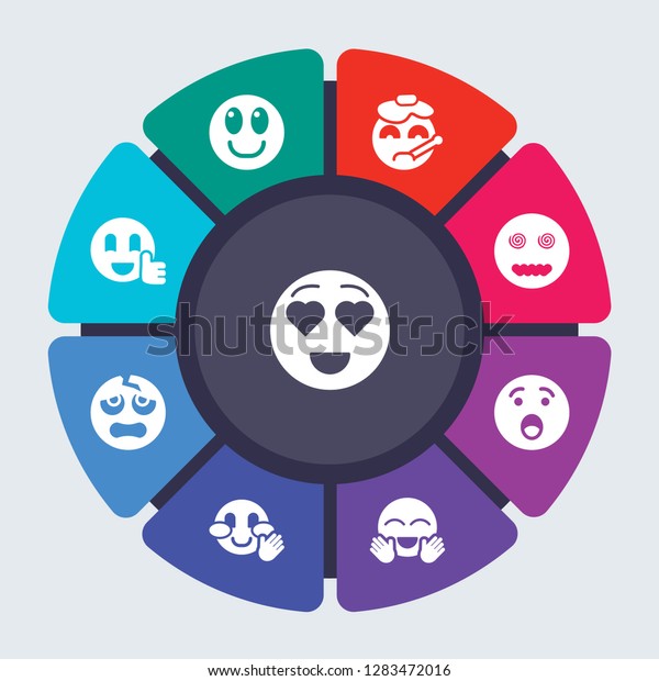 Emoji Vector Template Infographics Business Concept Stock Vector ...