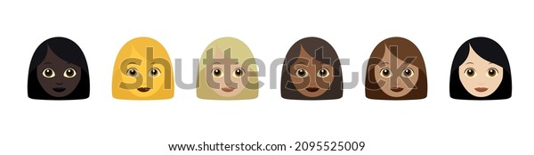 3,811 Girls Hair Emojis Images, Stock Photos & Vectors | Shutterstock