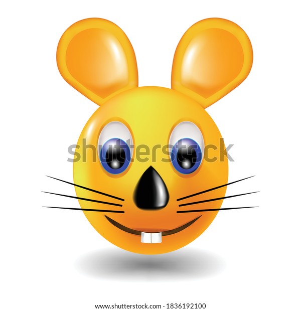 Emot Happy Mouse Vector Illustration Stock Vector (Royalty Free ...
