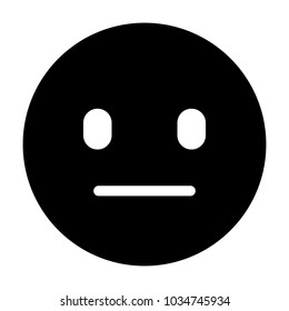 Emoticon Cartoon Face Speechless Expression 스톡 벡터(로열티 프리) 1034145991 ...