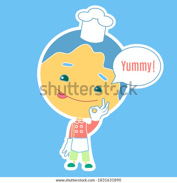 Emoticon Chibi Boy Yummy Expression On Stock Vector (Royalty Free ...