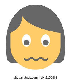 Emoticon Depicting Expression Being Baffled 스톡 벡터(로열티 프리) 1042130899 ...