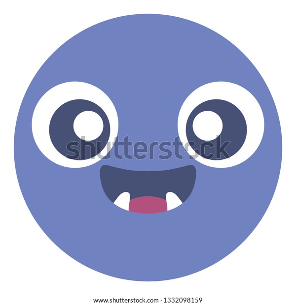 Emoticon Face Crazy Teeth Stock Vector (Royalty Free) 1332098159 ...