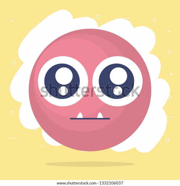 Emoticon Face Crazy Teeth Stock Vector (Royalty Free) 1332106037 ...