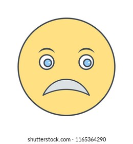Emoticon Filled Icon Stock Vector (Royalty Free) 1165364290 | Shutterstock