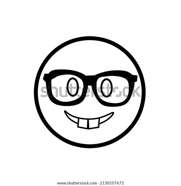 Emoticon Line Art Eps File Stock Vector (Royalty Free) 2130107672 ...