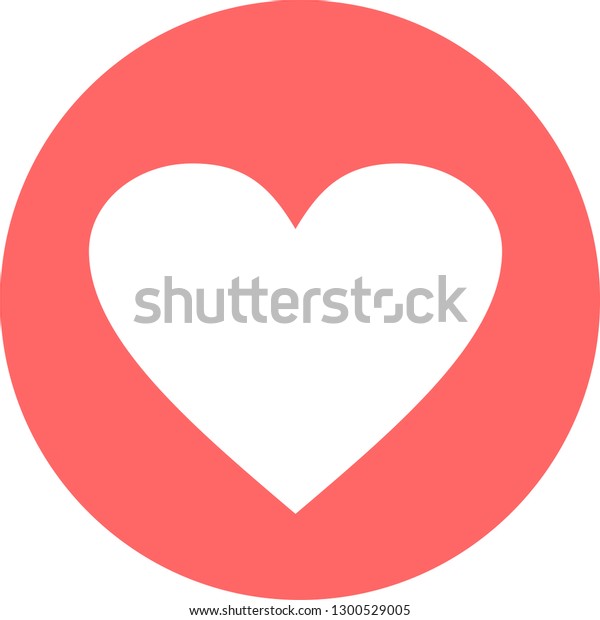 Emoticon Love Sign Stock Vector (Royalty Free) 1300529005 | Shutterstock