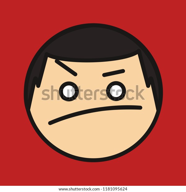 Emoticon Nonplussed Man That Feeling Confused Stock Vector (Royalty ...
