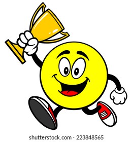 Emoticon Running Trophy Stock Vector (Royalty Free) 223848565 ...