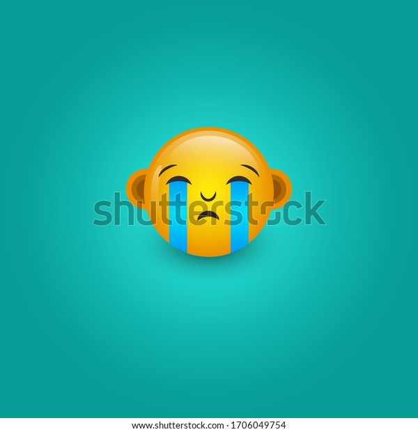 Emoticon Sad Face Cute Emoticon Isolated 库存矢量图（免版税）1706049754 ...