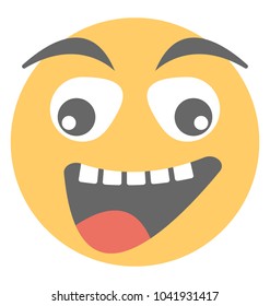 Emoticon Symbolizing Mischievousness Stock Vector (Royalty Free) 1041931417
