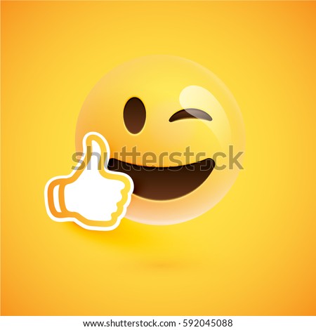 Thumbs Up Happy Face | Free download on ClipArtMag