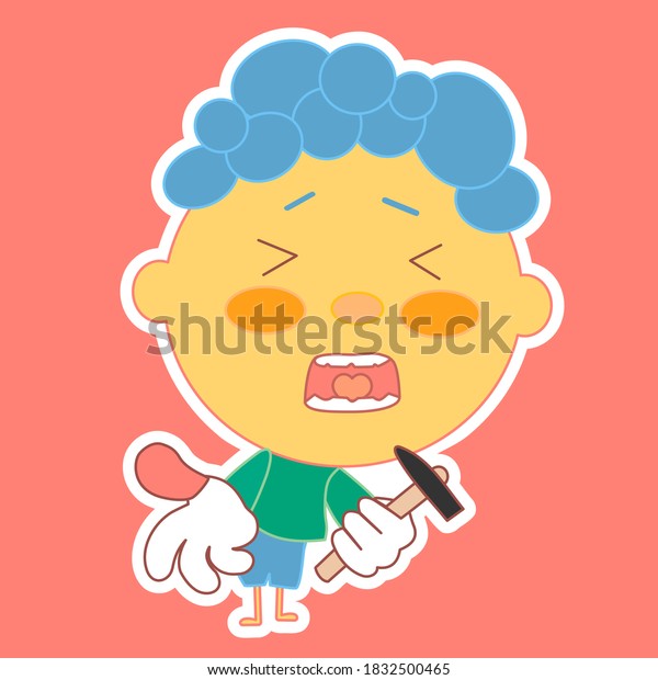 Emoticon Unfortunate Guy That Feeling Real Stock Vector (Royalty Free ...
