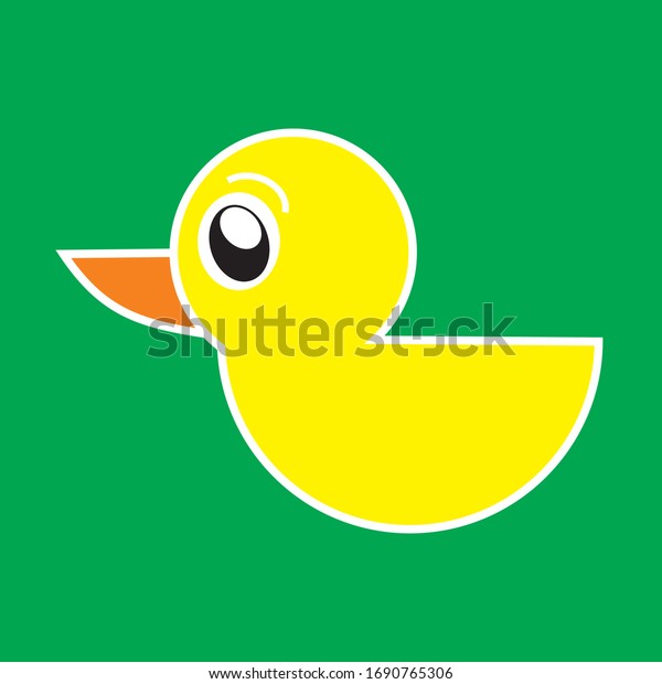 Emoticon Yellow Duck Icon Stock Vector (Royalty Free) 1690765306