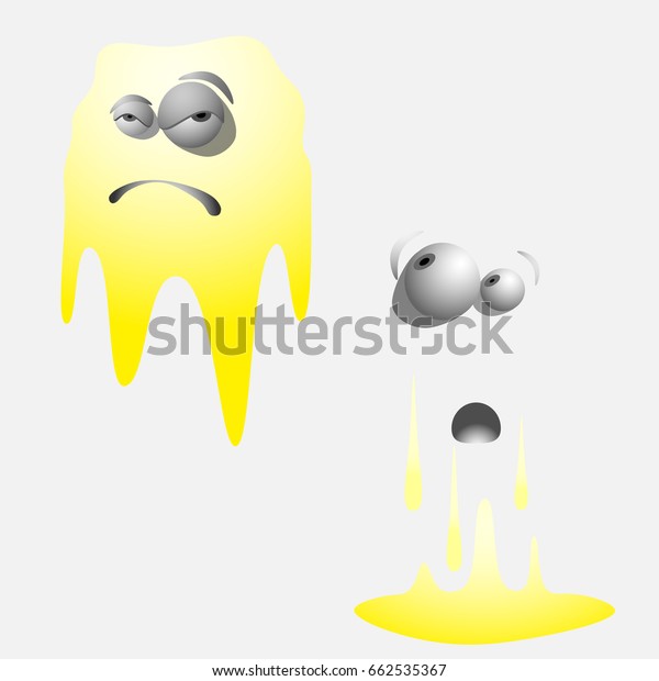 Emoticons Color Black White Joke About Stock Vector (Royalty Free ...