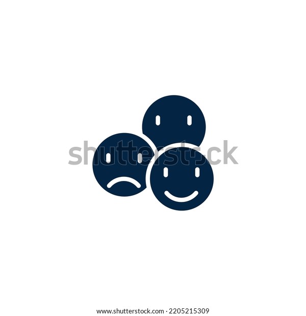 Emoticons Community Concept Line Icon Simple Stock Vector (Royalty Free ...
