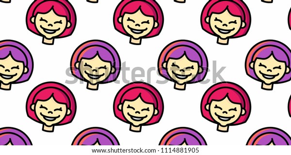 Emoticons Kids Vector Illustration Isolated Background Stock Vector ...