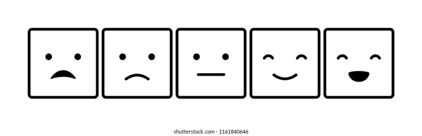 Emoticons Mood Scale Stock Vector (Royalty Free) 1161840646 | Shutterstock