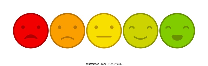 Emoticons Mood Scale Stock Vector (Royalty Free) 1161840832 | Shutterstock