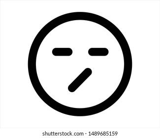 Emotion Lazy Line Icon Vector Stock Vector (Royalty Free) 1489685159 ...