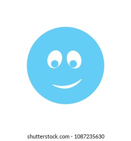 Silhouette Emoticon Charmed Face Expression Vector Stok Vektör ...