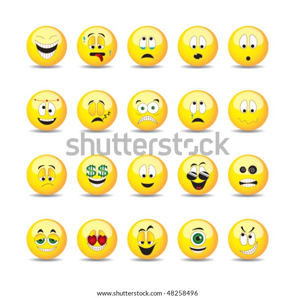 Emotional Balls Stock Vector (Royalty Free) 48258496 | Shutterstock