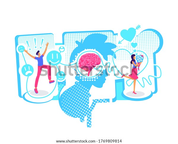 Emotional Dysregulation Flat Concept Vector Illustration Stock Vector ...