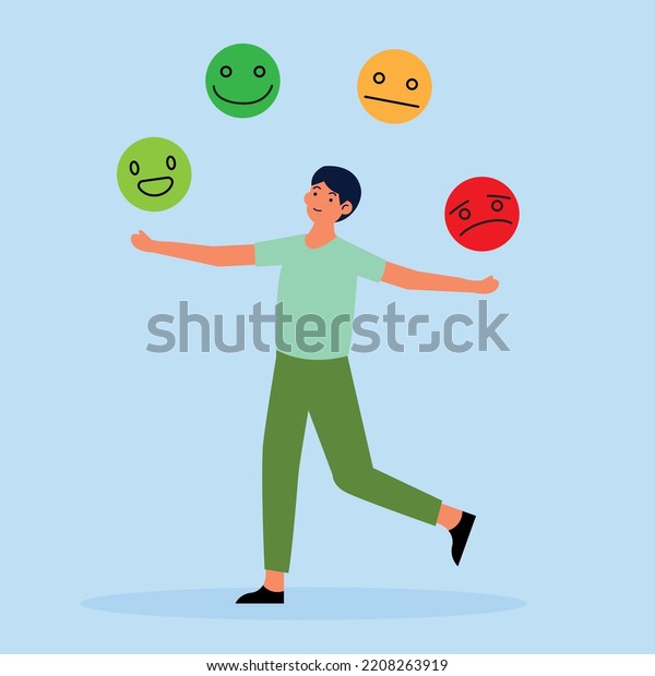 Emotional Intelligence Control Feeling Emotion Psychology Stock Vector ...