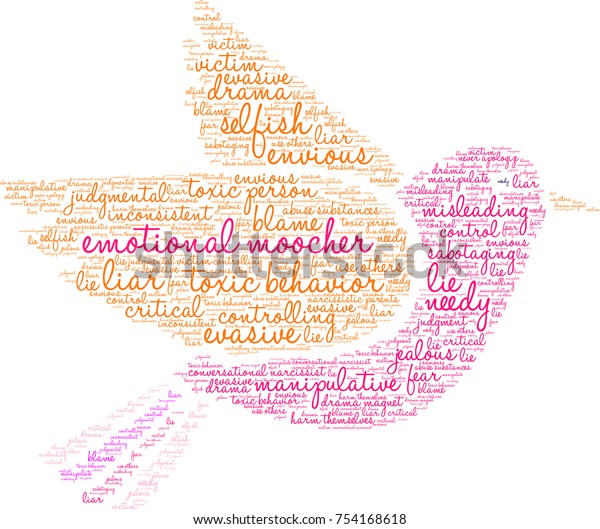 Emotional Moocher Word Cloud On White Stock Vector (Royalty Free ...