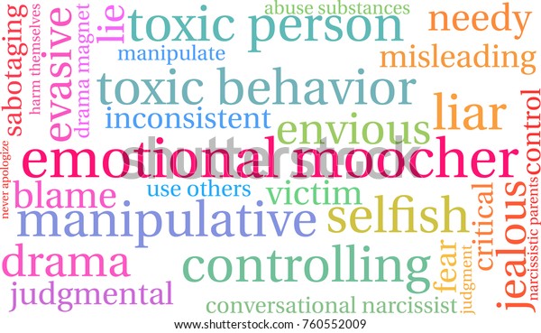 Emotional Moocher Word Cloud On White Stock Vector (Royalty Free ...