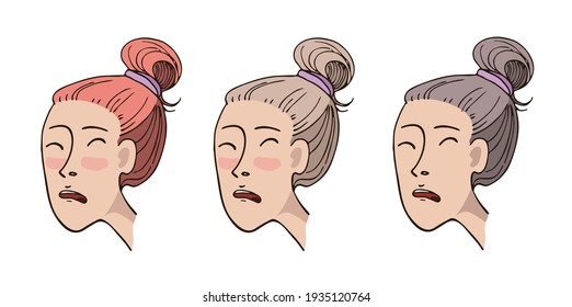 Emotions Frustration Resentment Frustration Vector Illustration Stock ...